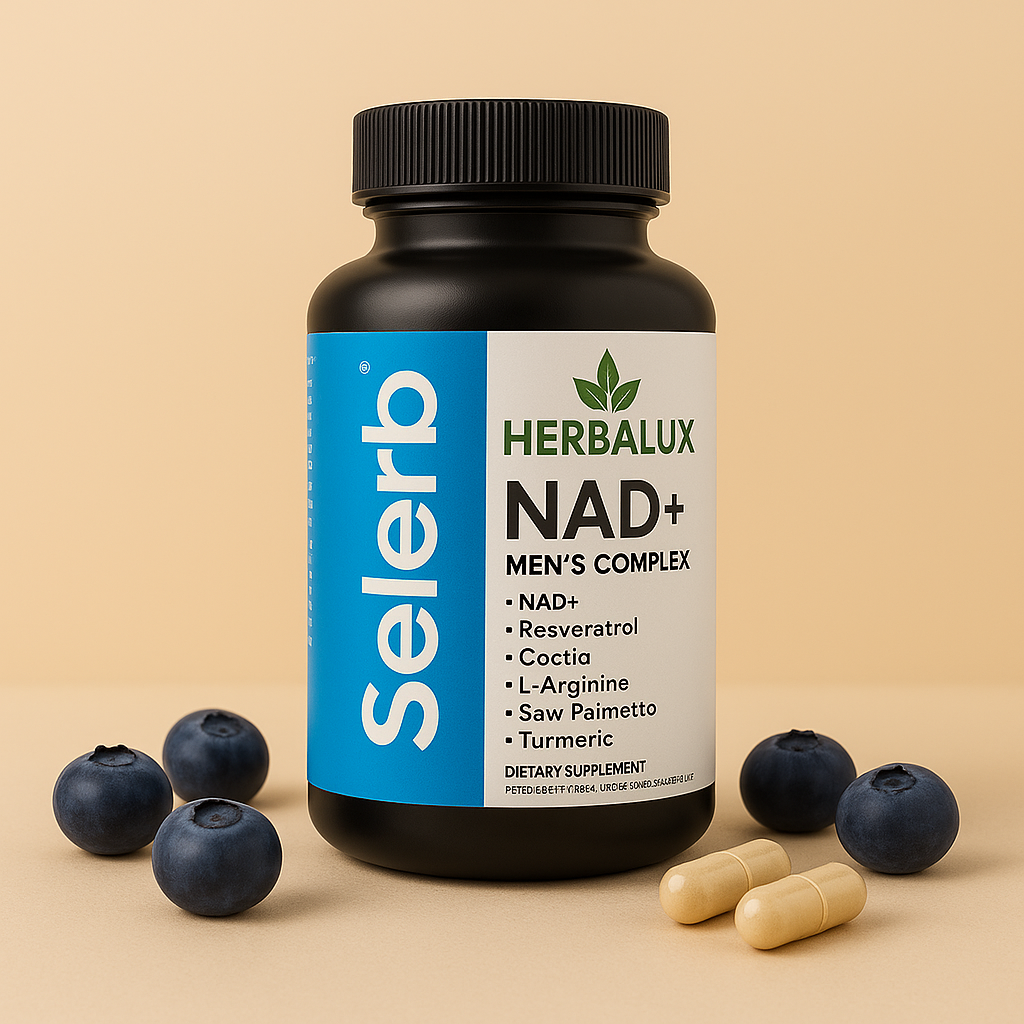 Selerb NAD+ para Hombres – Energía, Circulación y Anti-Edad – HerbaLux